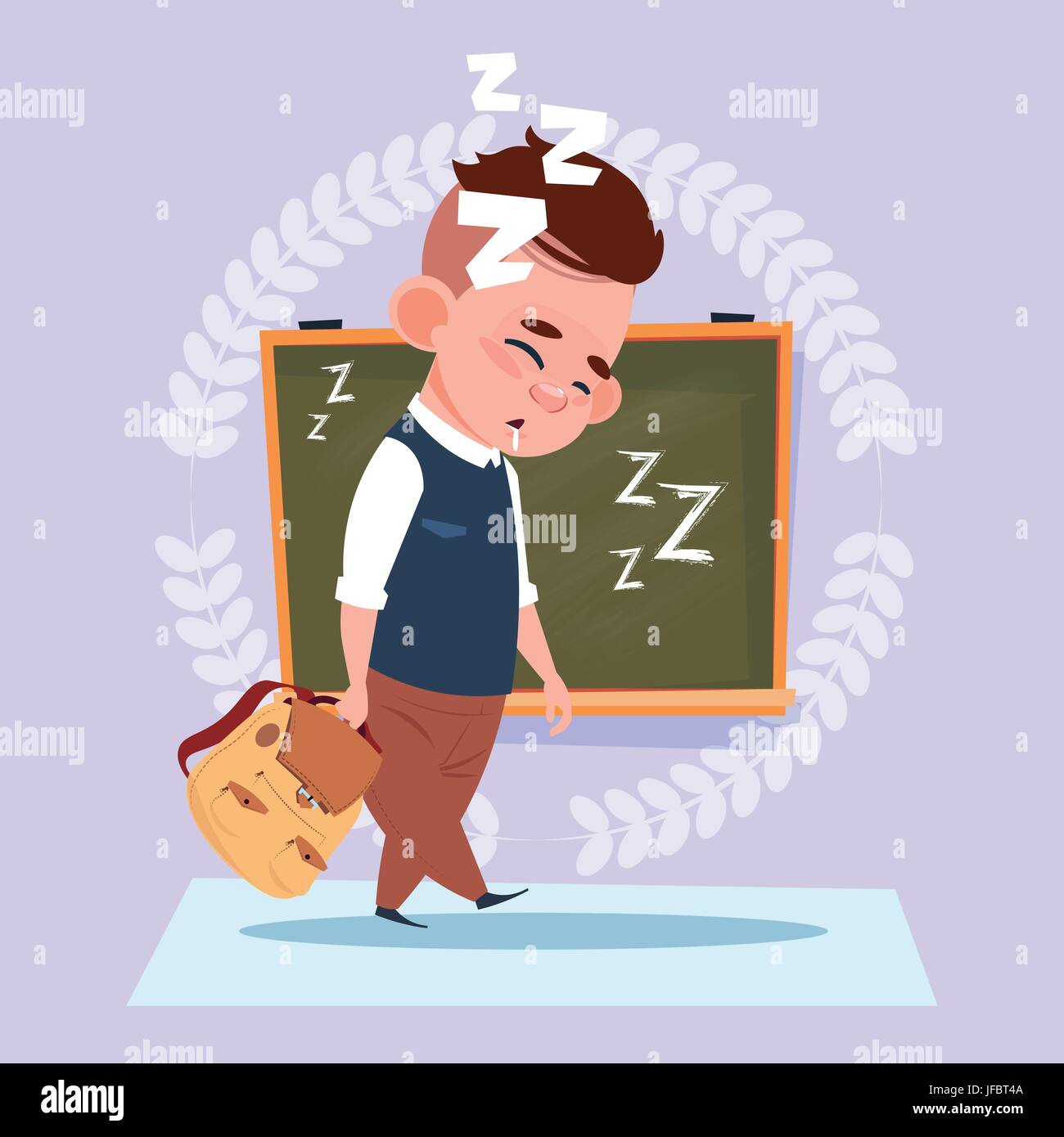 Overworked Teacher Clipart Image