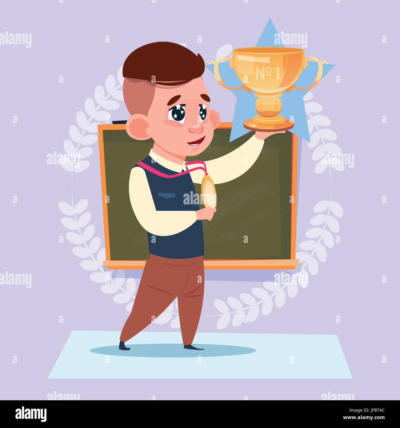 Child winner Stock Vector Images - Alamy