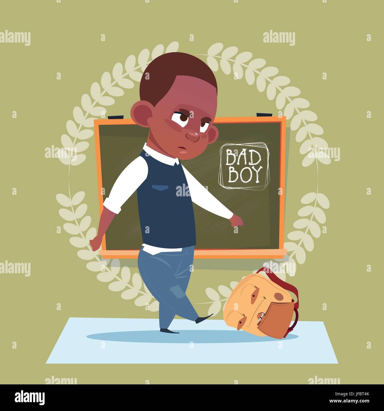 Rowdy classroom Stock Vector Images - Alamy