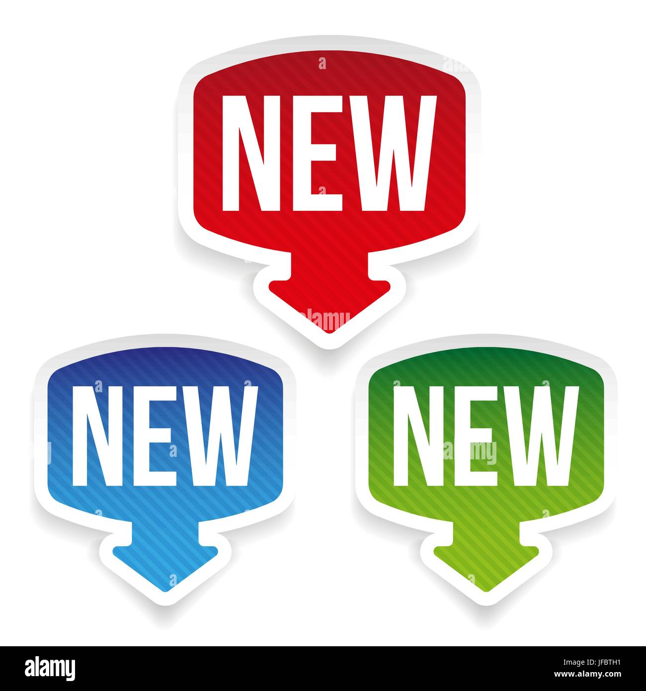 New label vector with arrow set Stock Vector Image & Art - Alamy