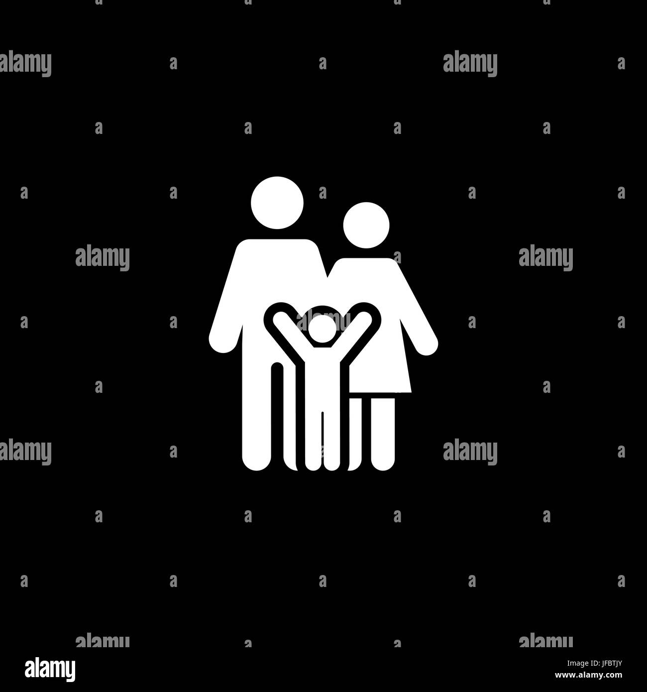 Family Support Icon. Flat Design Stock Vector Image & Art - Alamy