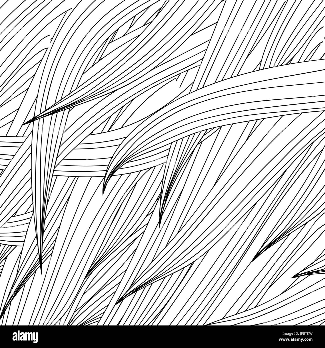 Pattern cut into hair Black and White Stock Photos & Images - Alamy