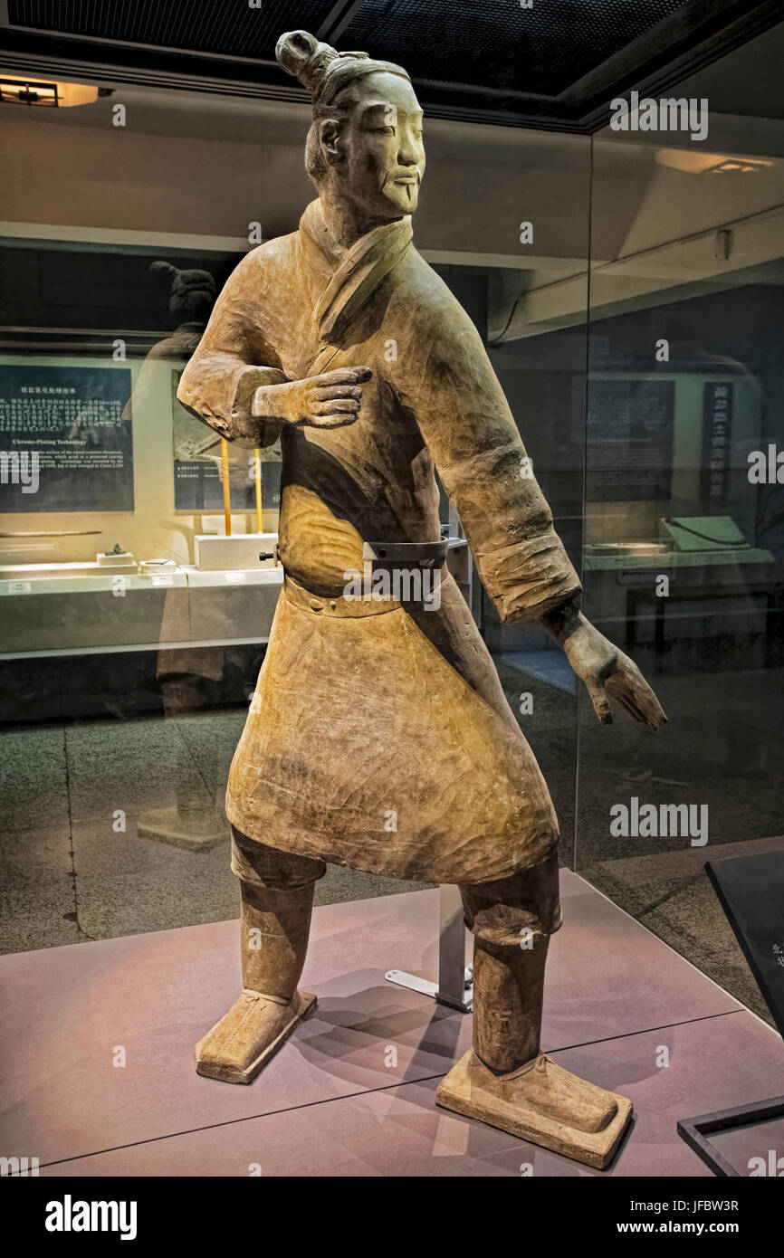 The famous Standing Archer unearthed in Pit 2 of the Terracotta Army ...