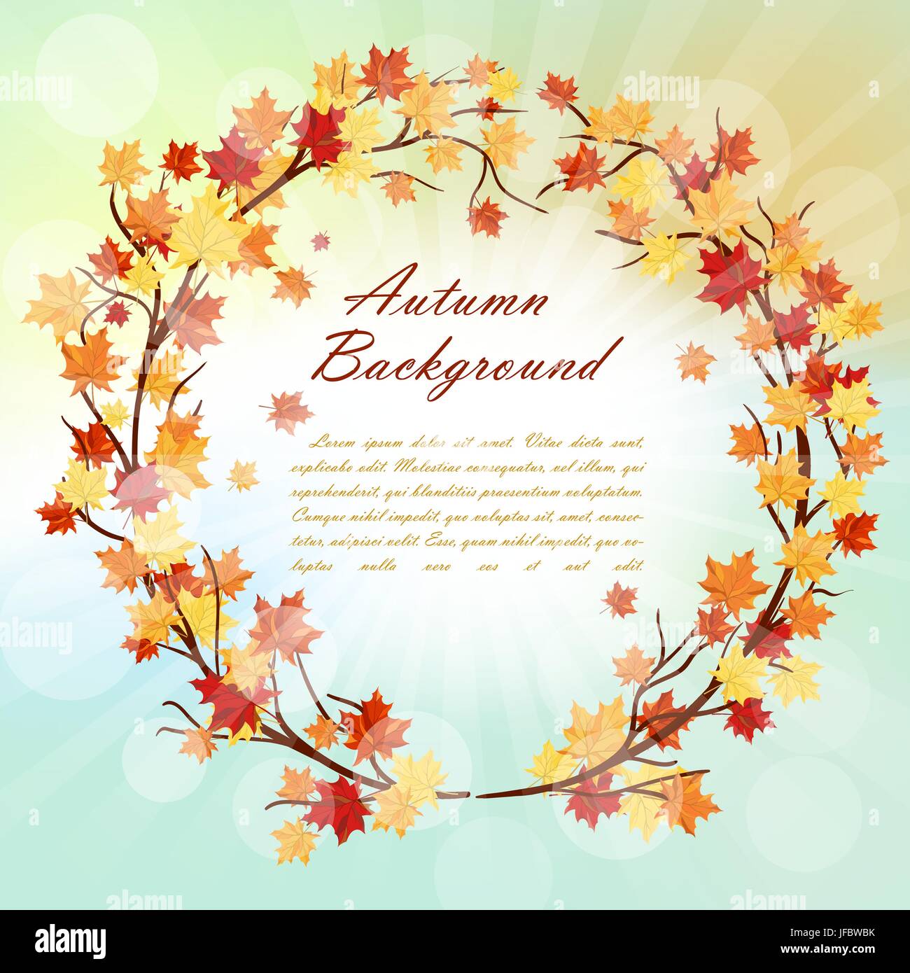Autumn Frame Stock Vector Image & Art - Alamy