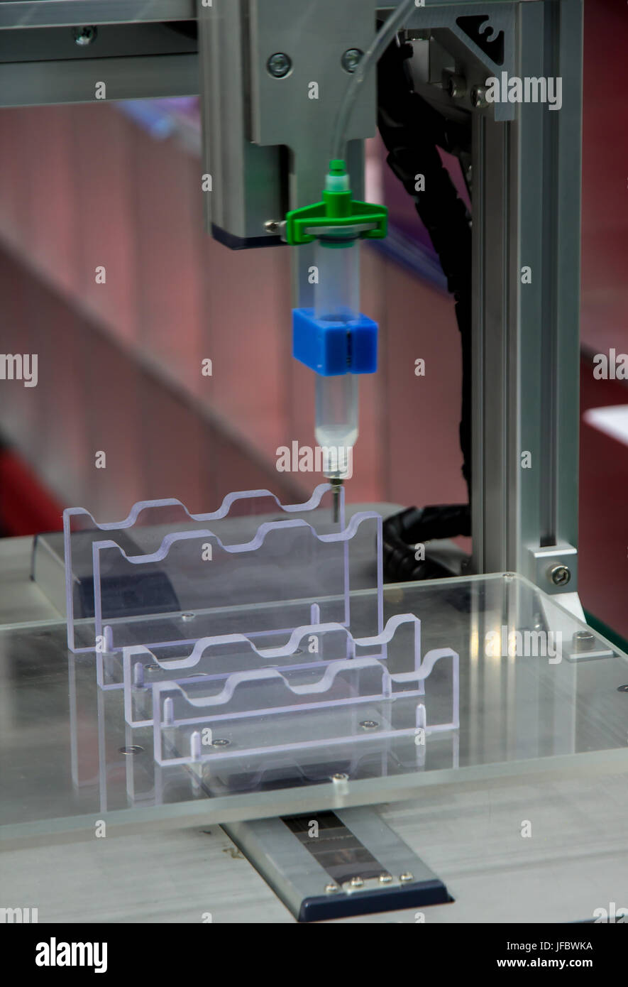 CNC Plastic milling machine Stock Photo - Alamy