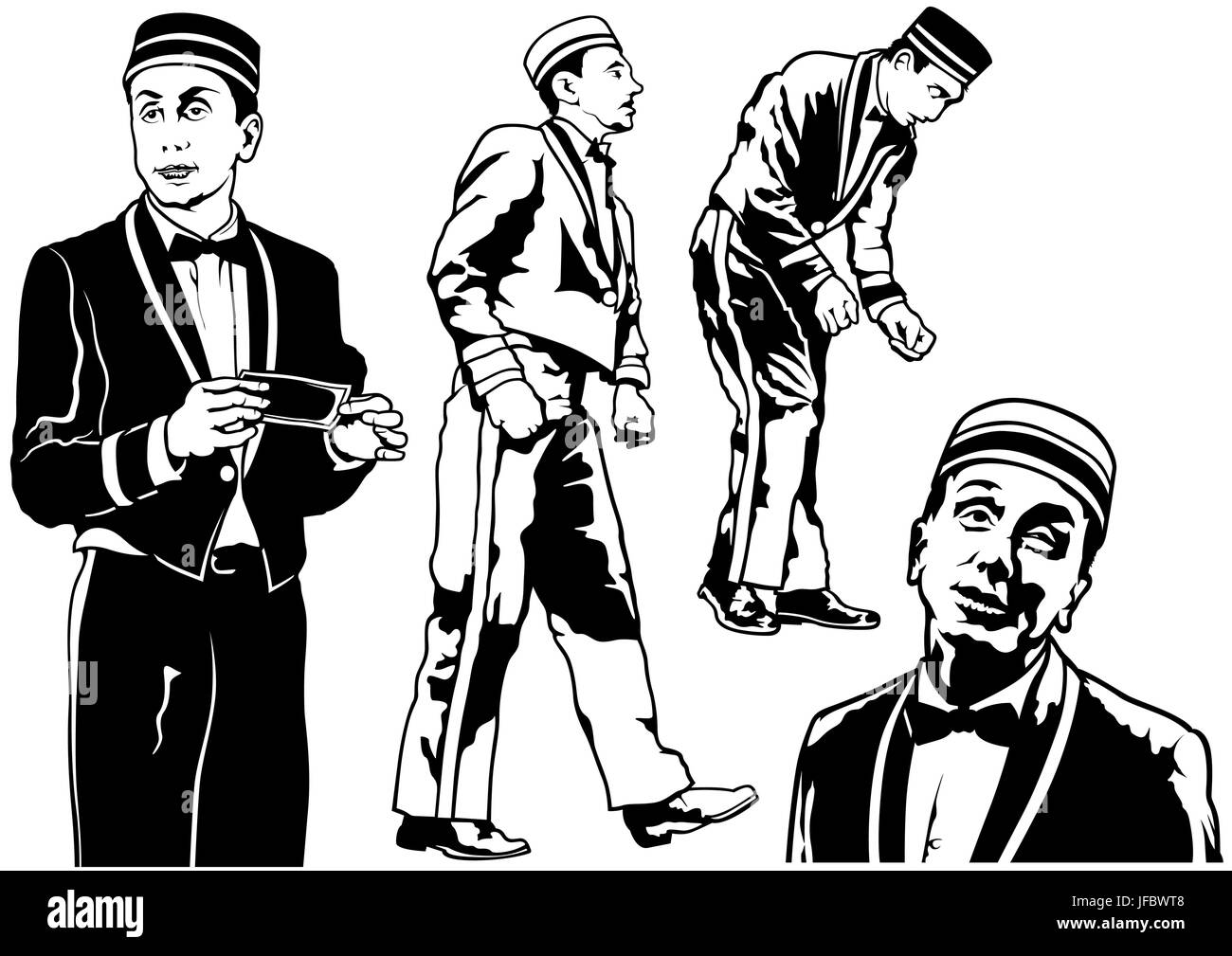 Bellhop clipart hi-res stock photography and images - Alamy
