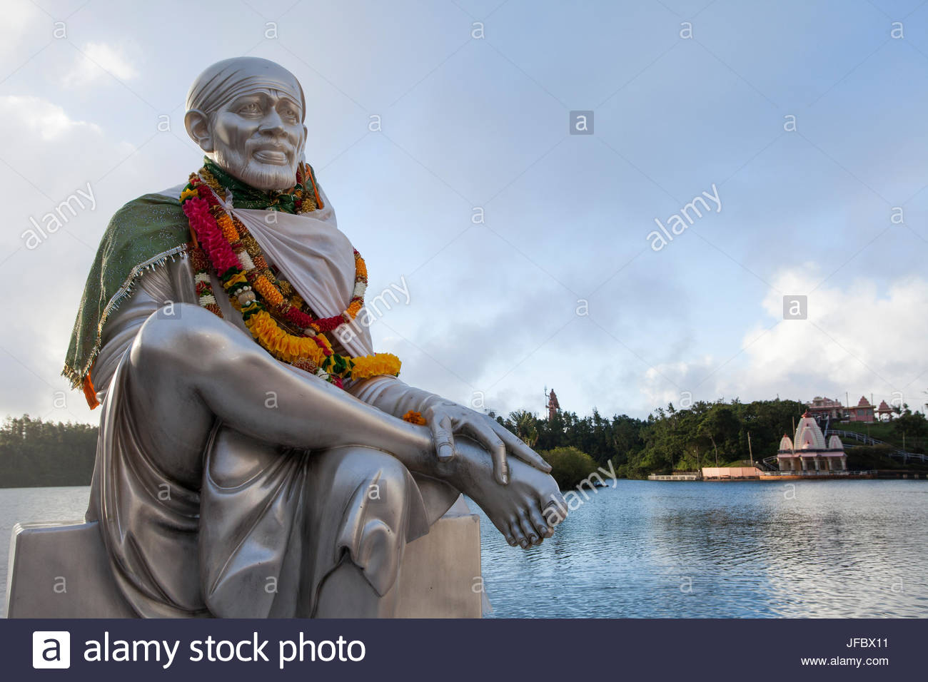 Holy Hindu Lake Of Ganga Talao Stock Photos & Holy Hindu Lake Of Ganga ...