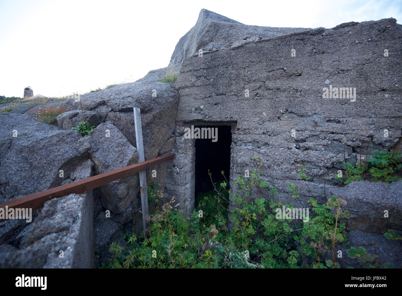 Nazi bunker on the south coast of Norway near Larvik Stock Photo - Alamy