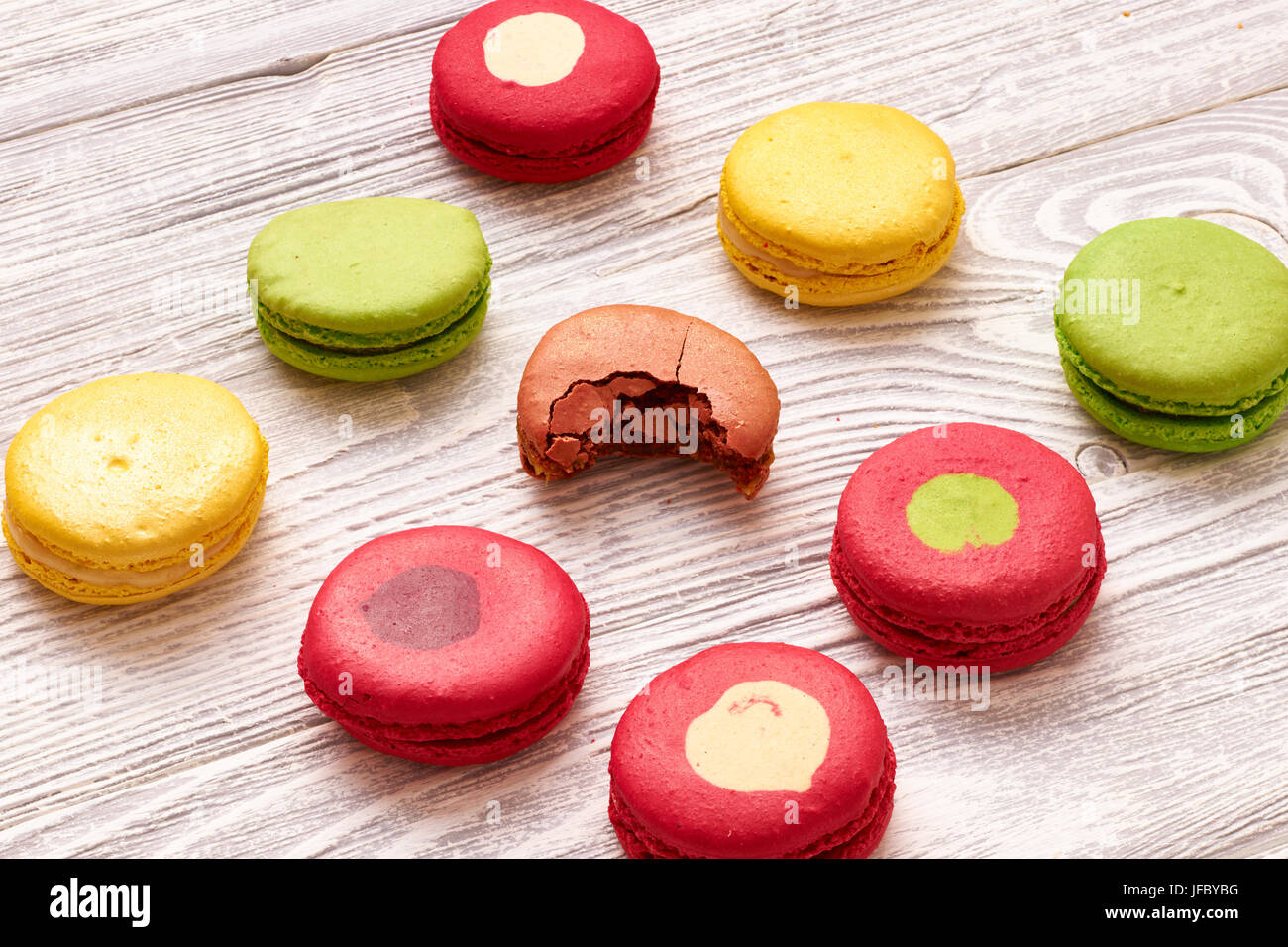 Bite macaroons hi-res stock photography and images - Alamy