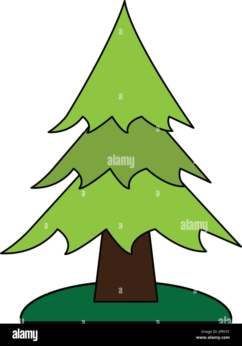 pine tree vector illustration Stock Vector Image & Art - Alamy