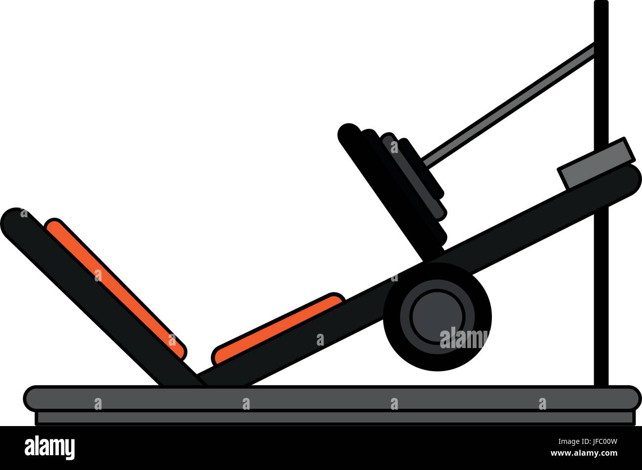 Incline press Stock Vector Images - Alamy