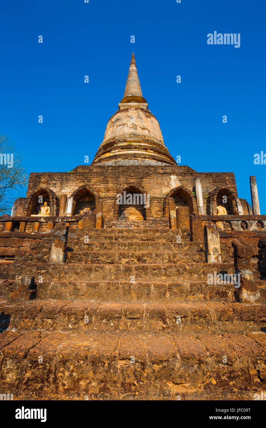 Wat Chang Lom Temple at Si Satchanalai Historical Park, a UNESCO world ...