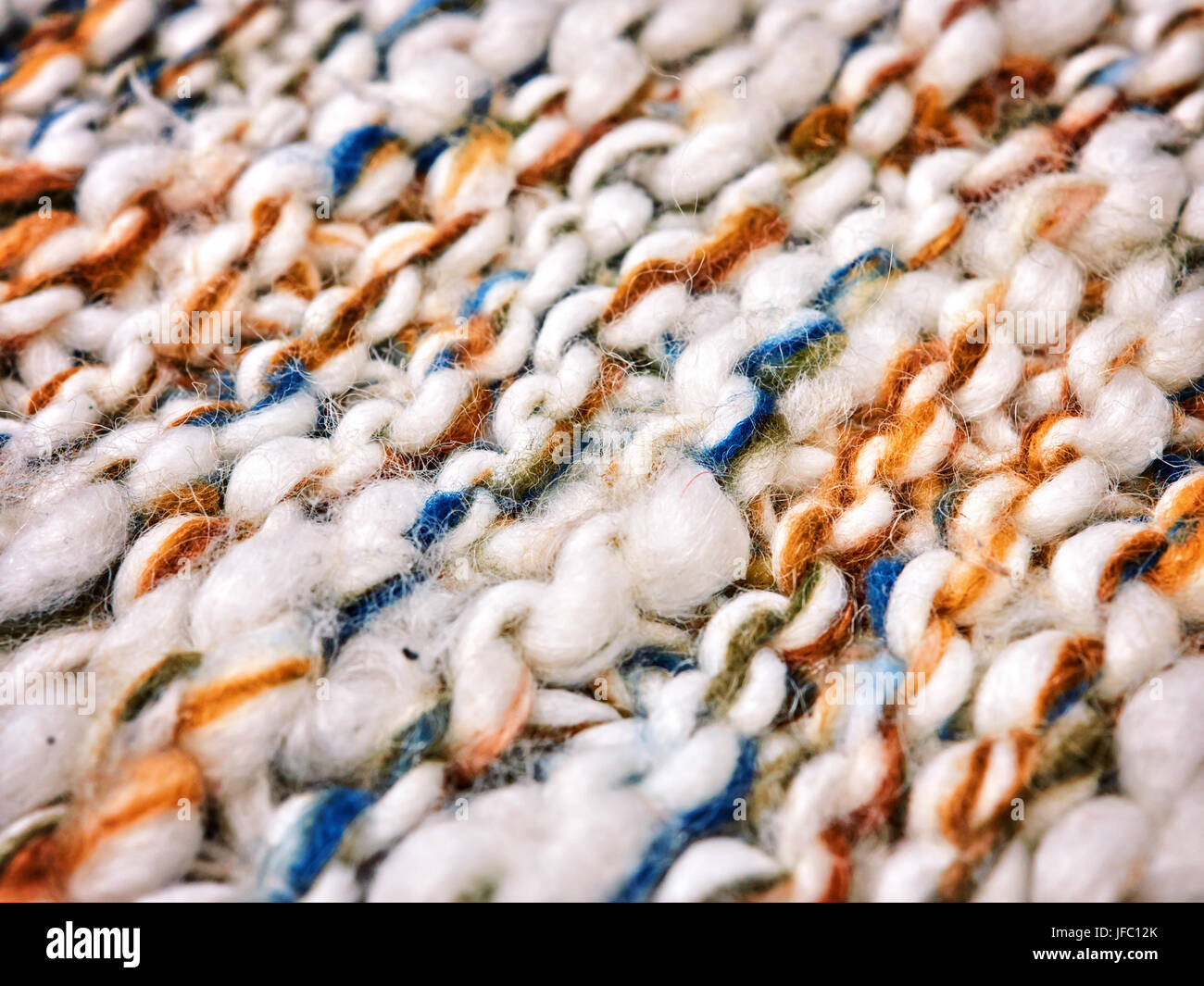 Knitted product carpet plaid close up fiber thread texture wool shaggy ...