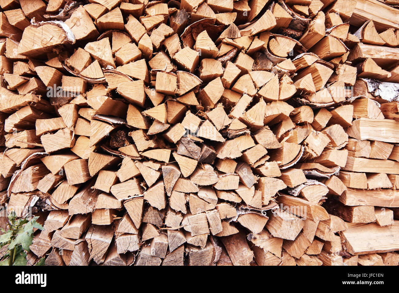 Natural background, firewood from a birch outside Stock Photo - Alamy