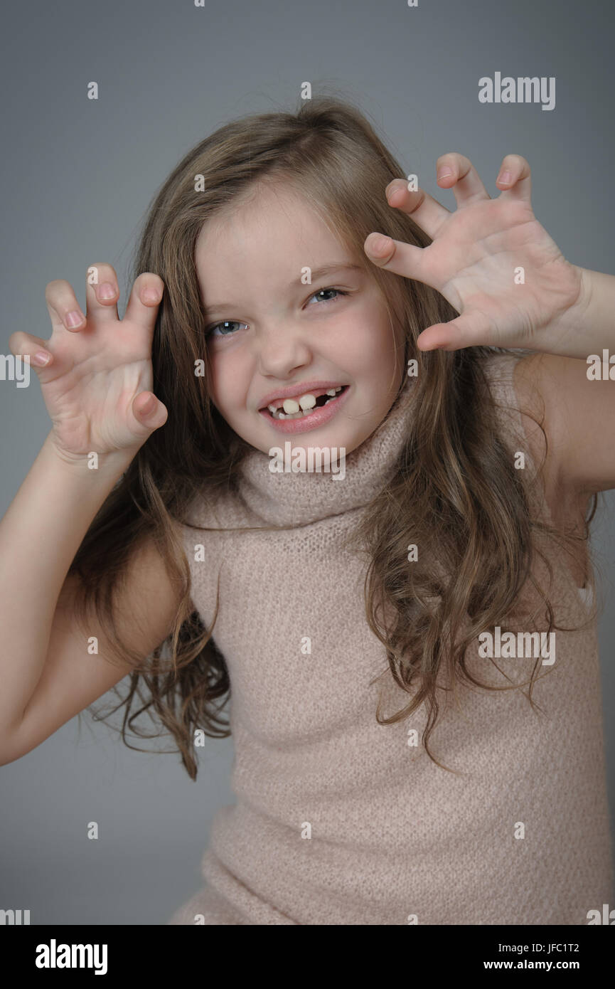 Growling Girl High Resolution Stock Photography and Images - Alamy
