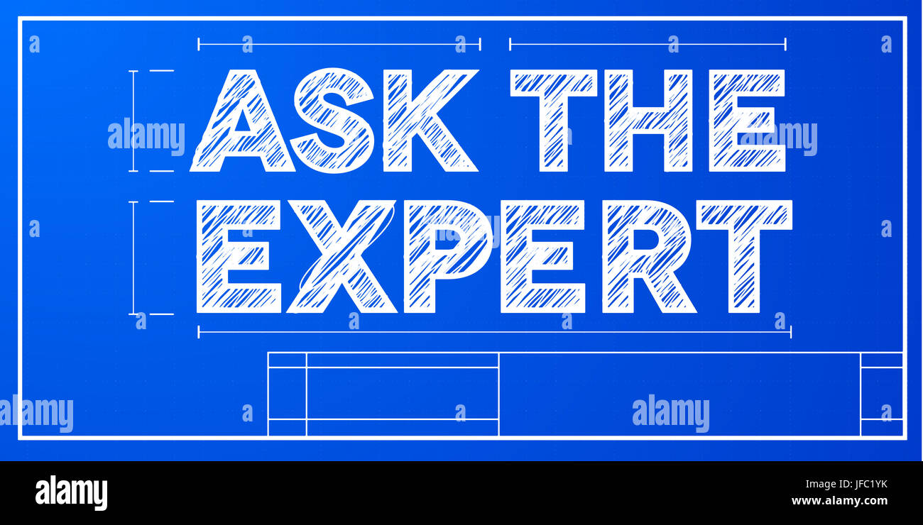 blueprint ask the expert Stock Photo - Alamy