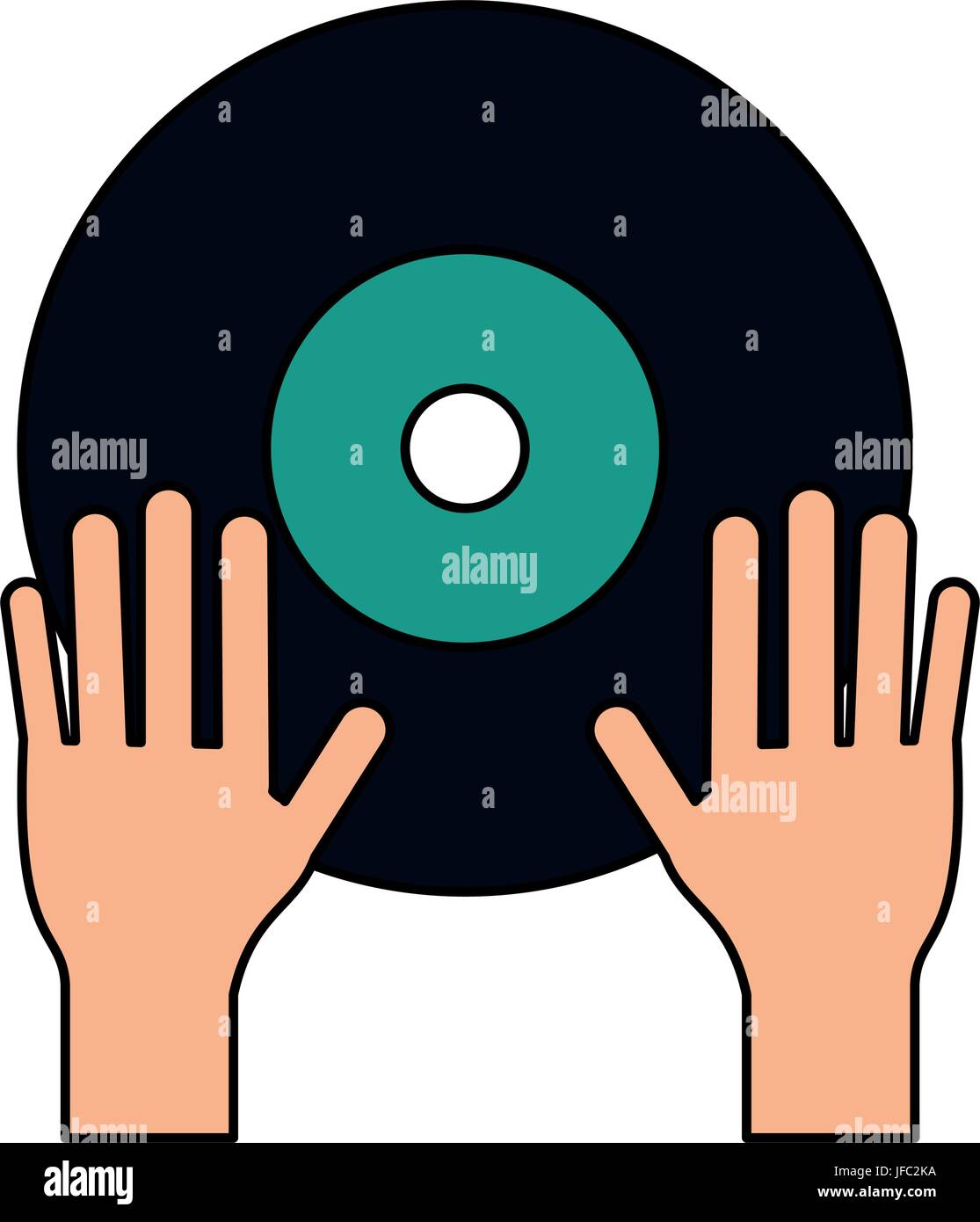 Turntable music hand Stock Vector Image & Art - Alamy