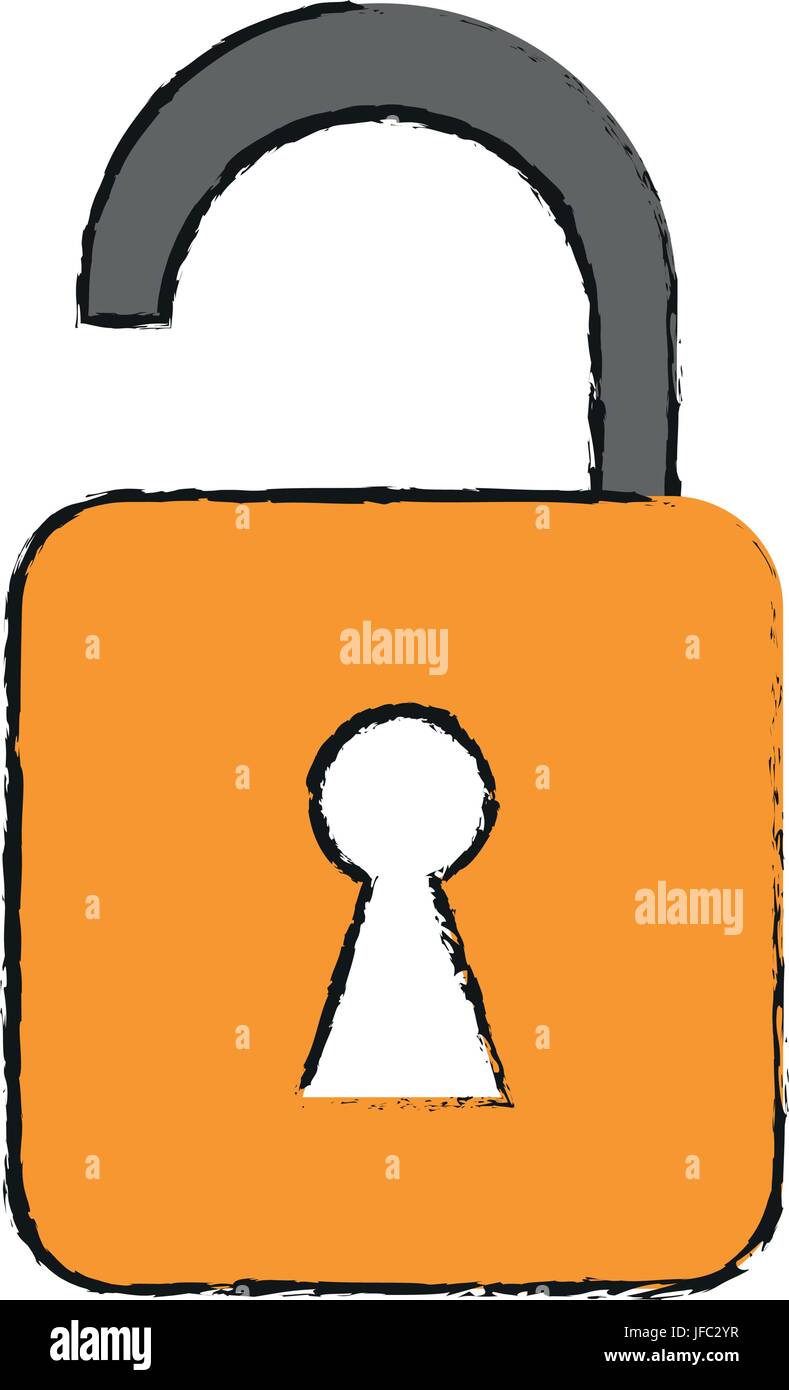 Safety key lock Stock Vector Image & Art - Alamy