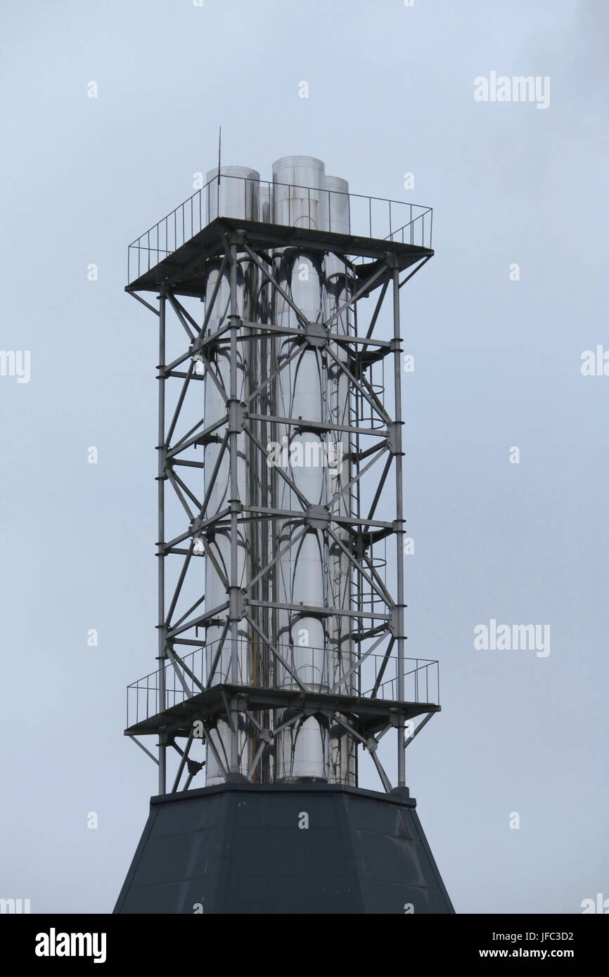 clean industrial smokestacks Stock Photo - Alamy