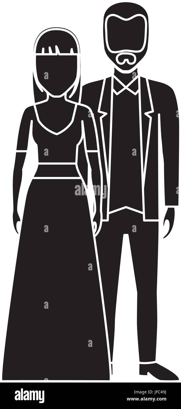 wedding couple icon Stock Vector Image & Art - Alamy
