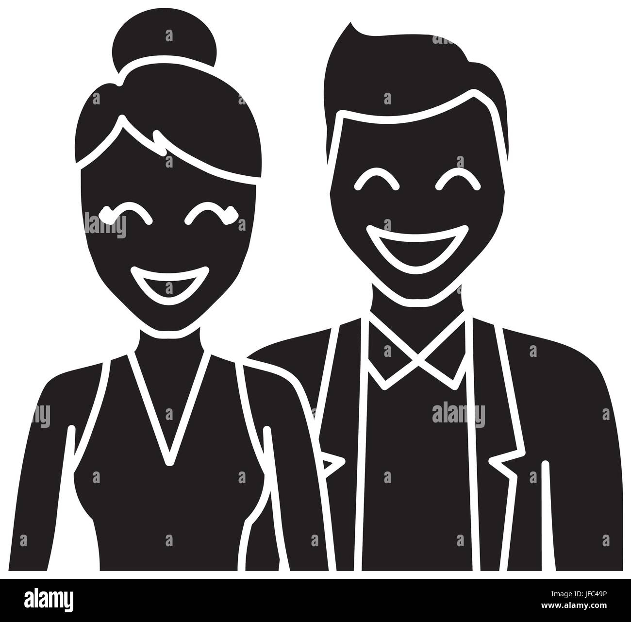 wedding couple icon Stock Vector Image & Art - Alamy