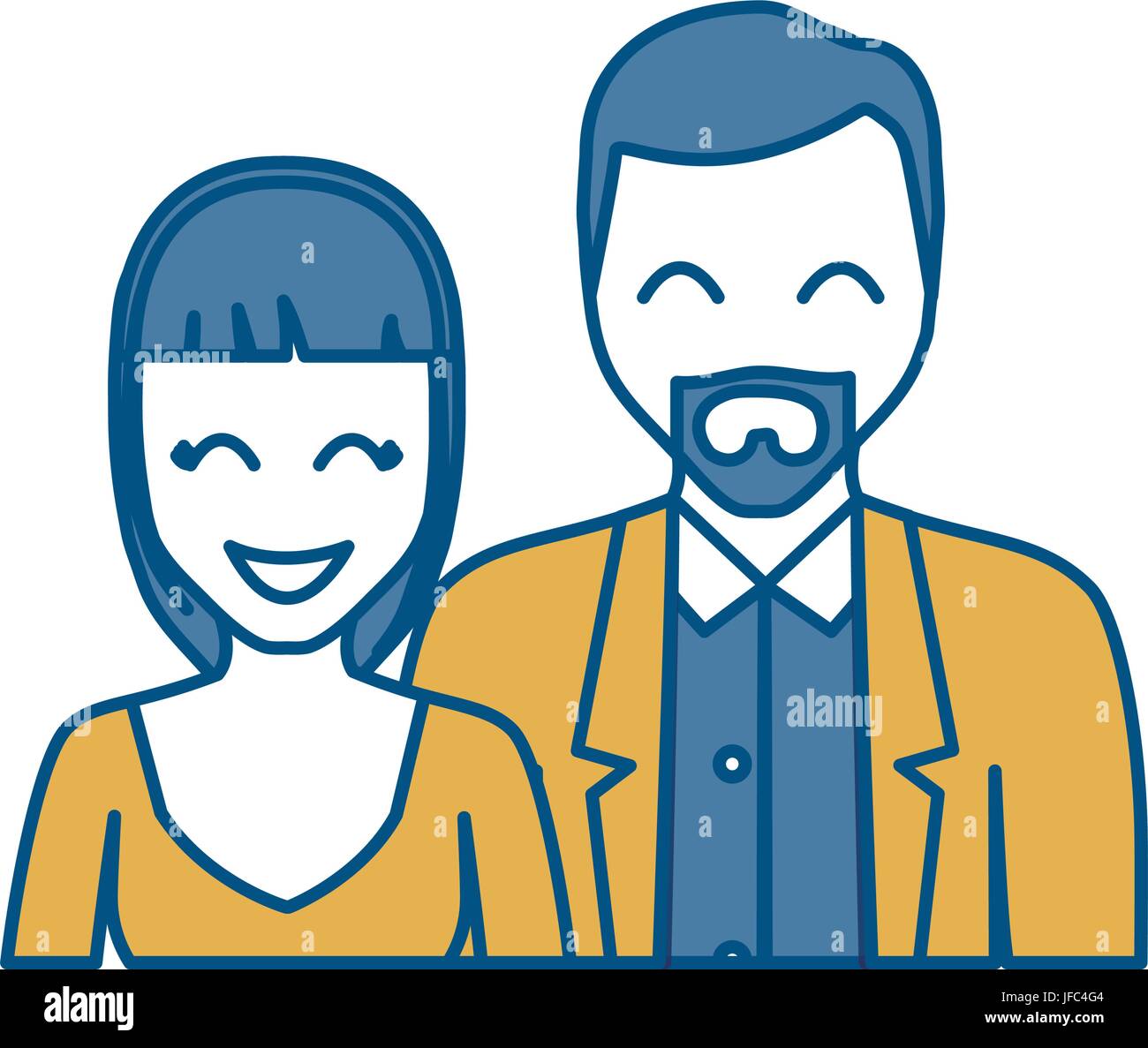 happy couple icon Stock Vector Image & Art - Alamy