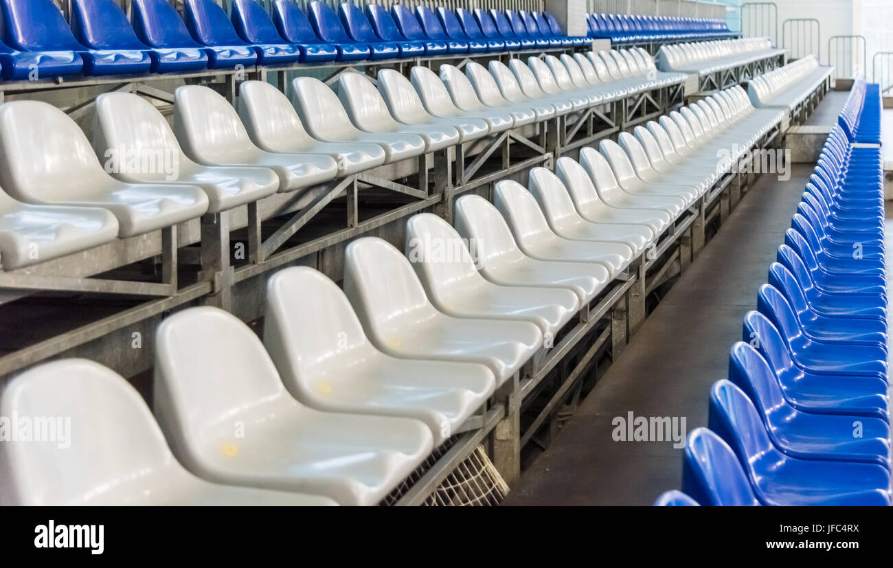 number of seats on the grandstand Stock Photo - Alamy