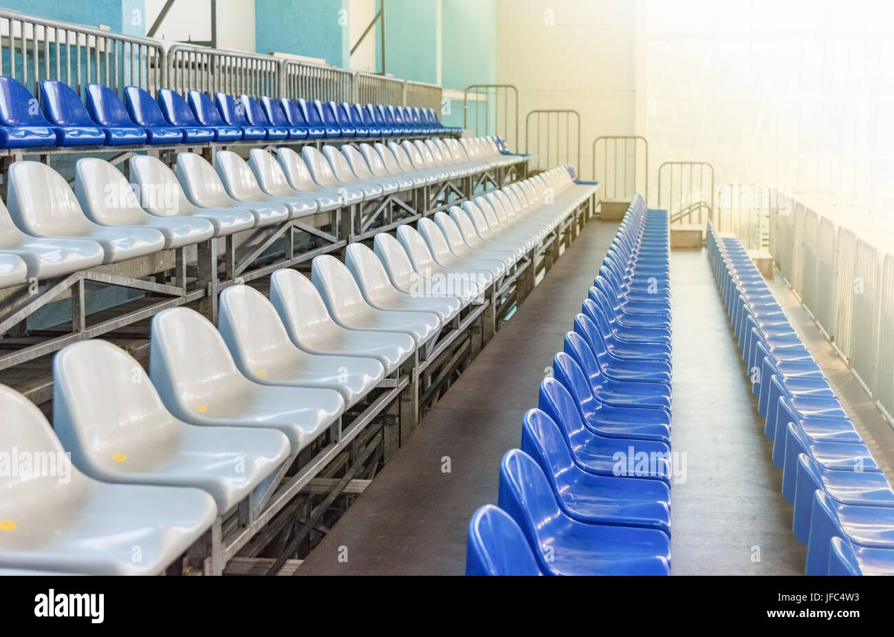 number of seats on the grandstand Stock Photo - Alamy
