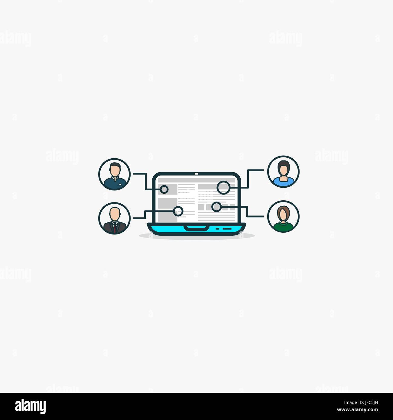 Project manager concept Cut Out Stock Images & Pictures - Alamy