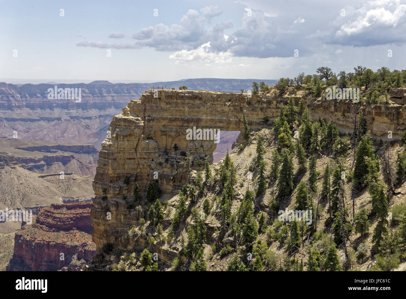 Angels window on the north rim of the grand canyon hi-res stock ...
