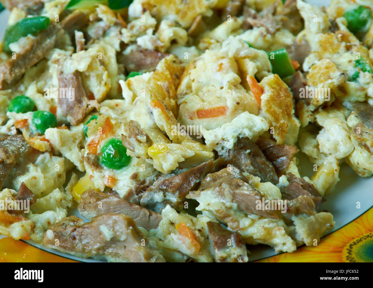 Machacado con huevo Stock Photo - Alamy