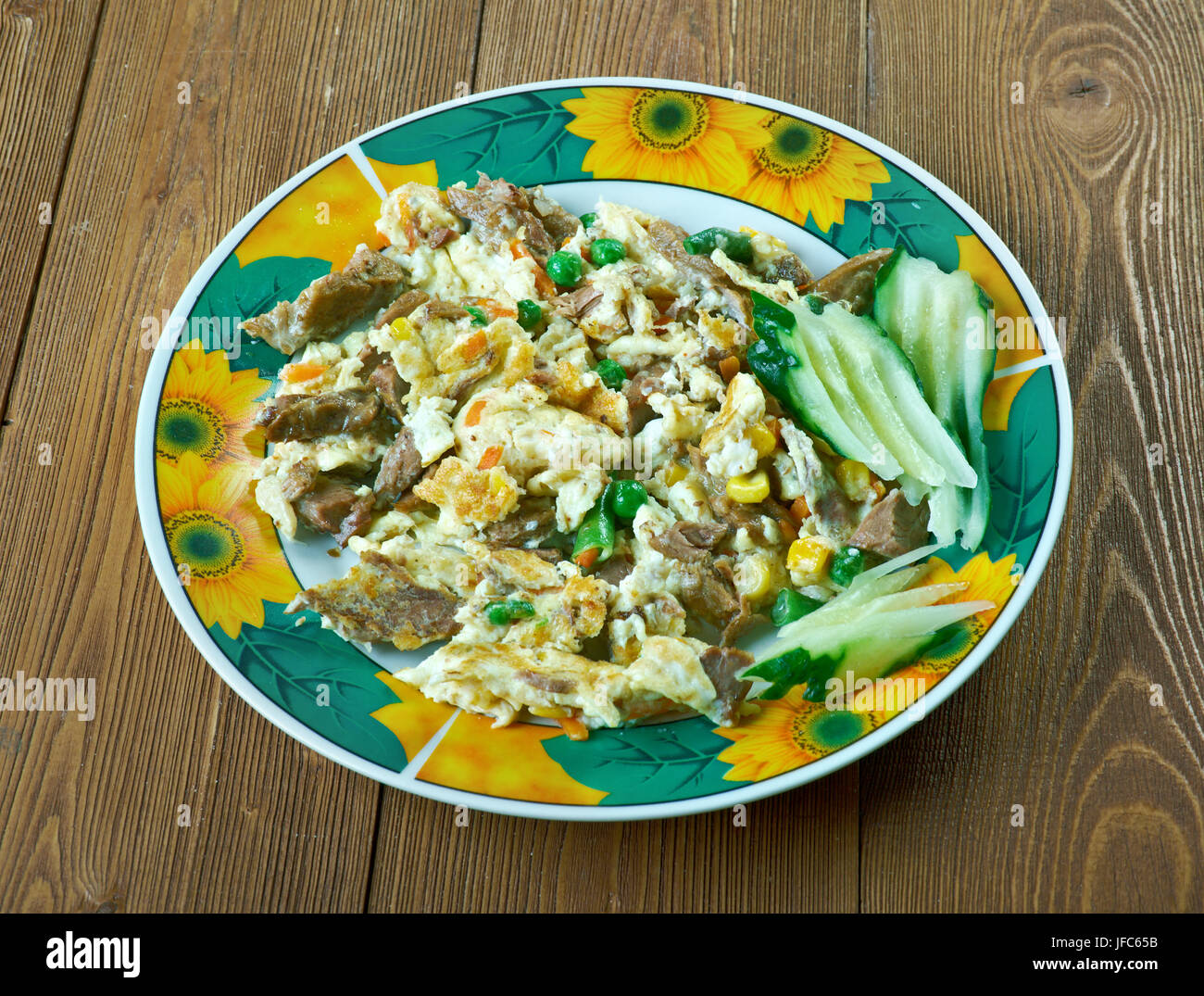 Machacado con huevo Stock Photo - Alamy