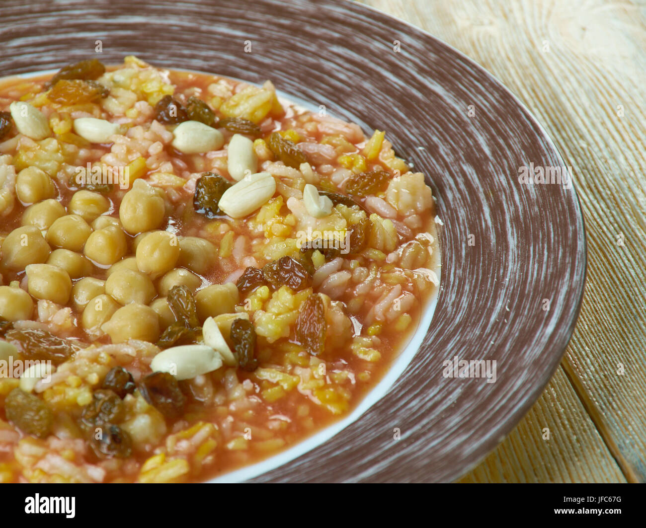 Egyptian rice with nuts Stock Photo - Alamy