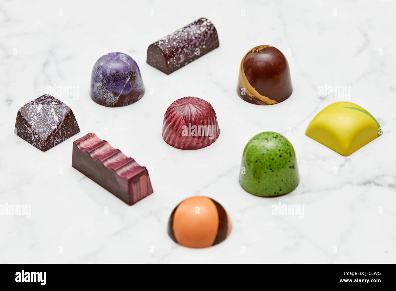 Set of various hand-made candies Stock Photo - Alamy