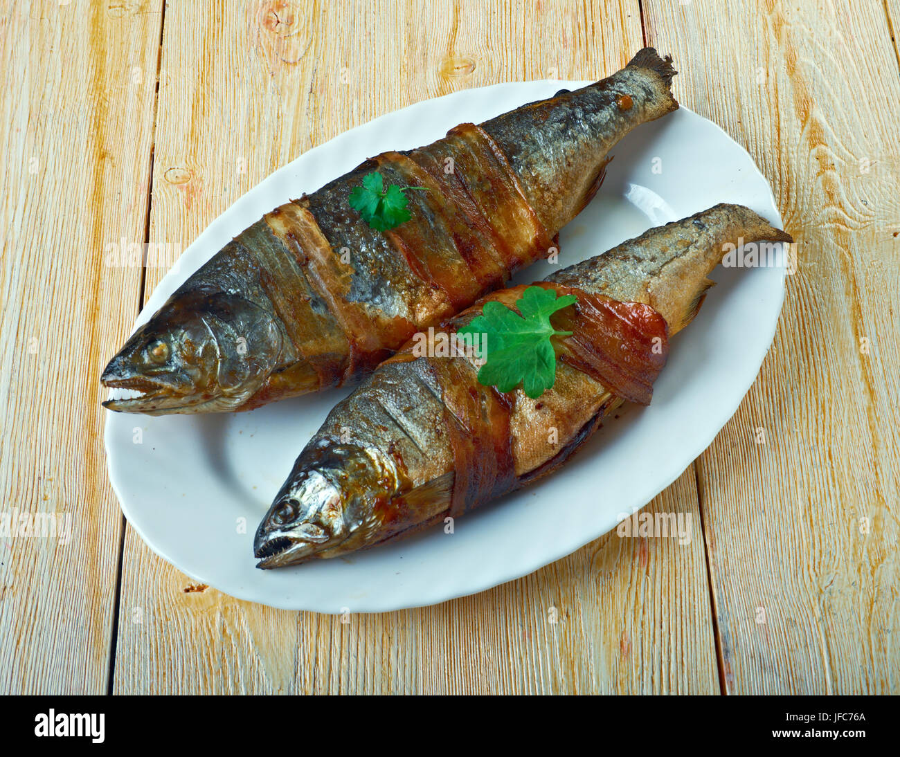 Salmon bacon hi-res stock photography and images - Alamy
