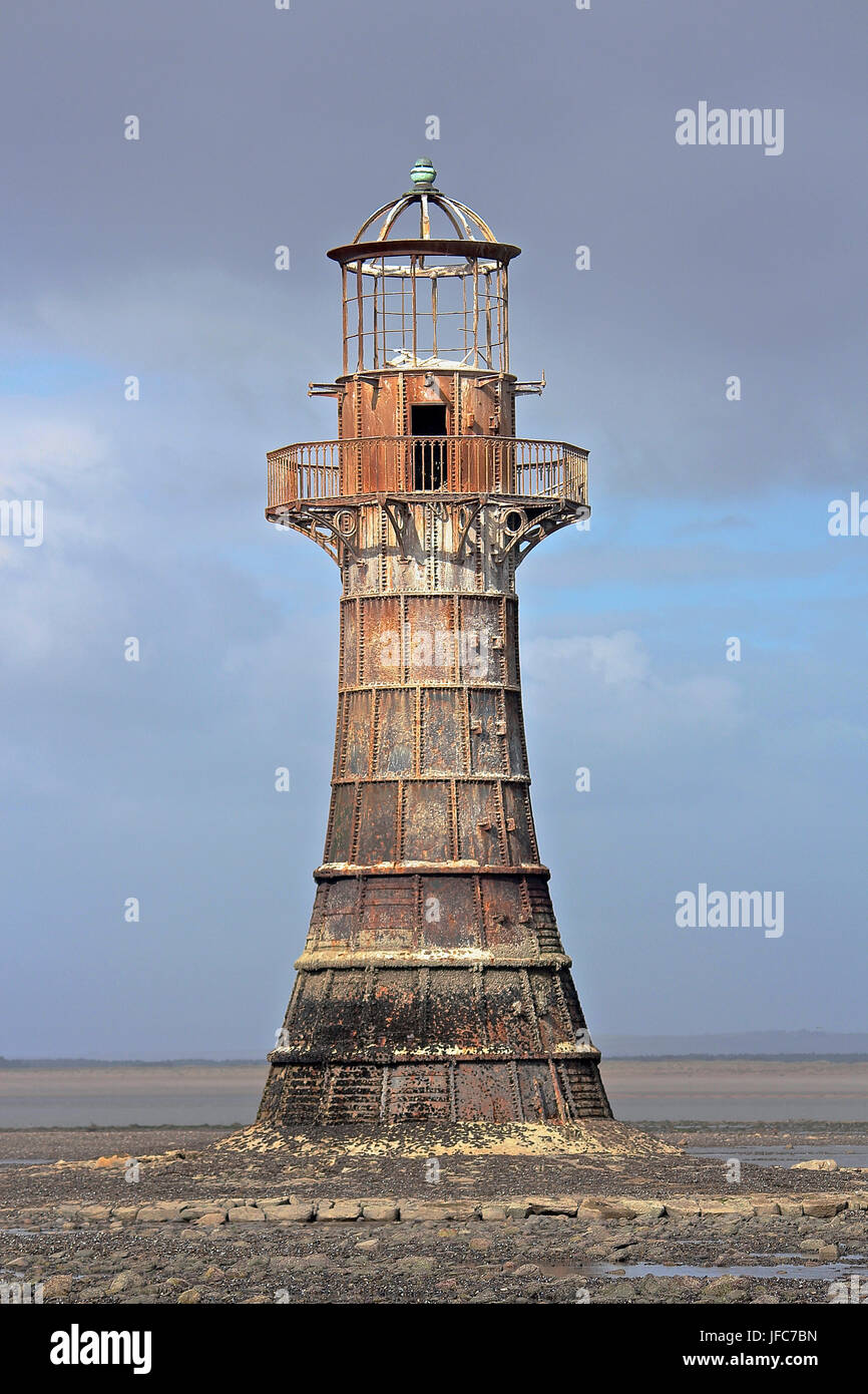 Lighthouse - Whitford Point Stock Photo - Alamy
