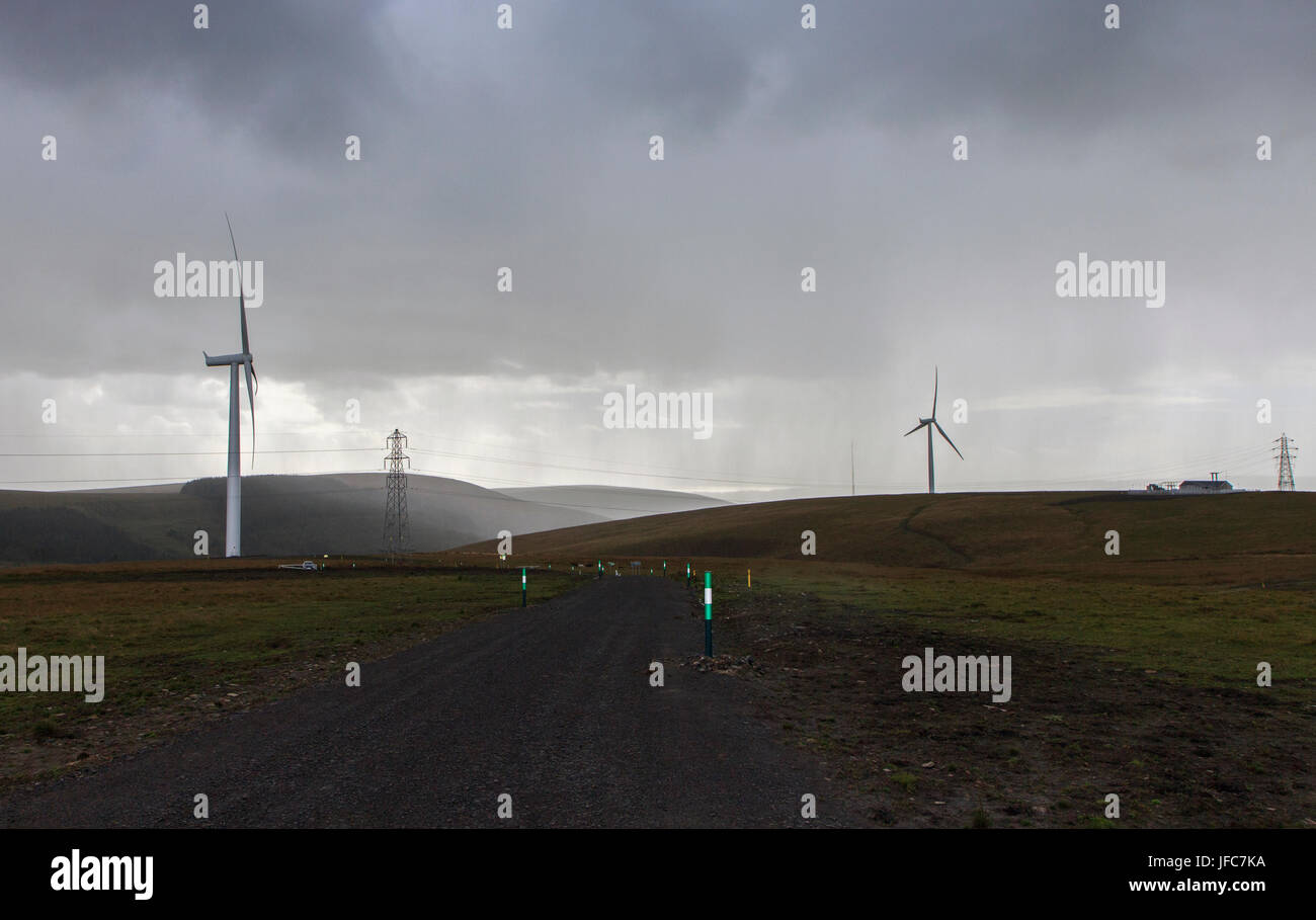 Wind Turbine - In a Storm Stock Photo - Alamy