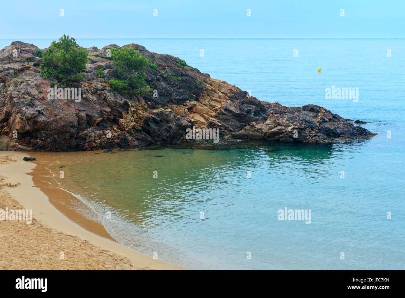 Summer La Fosca beach, Palamos, Spain Stock Photo - Alamy