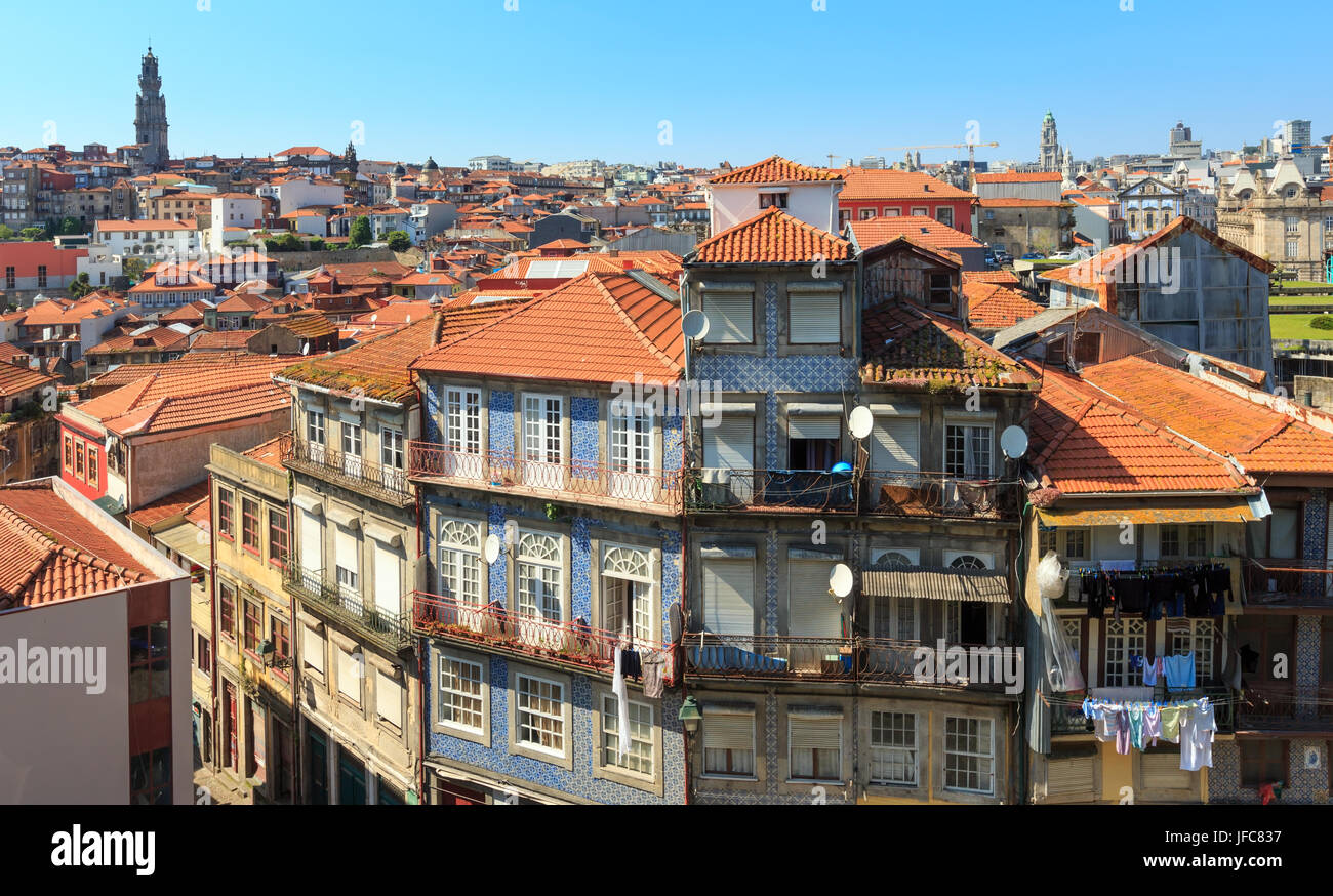 Porto city top view (Portugal Stock Photo - Alamy