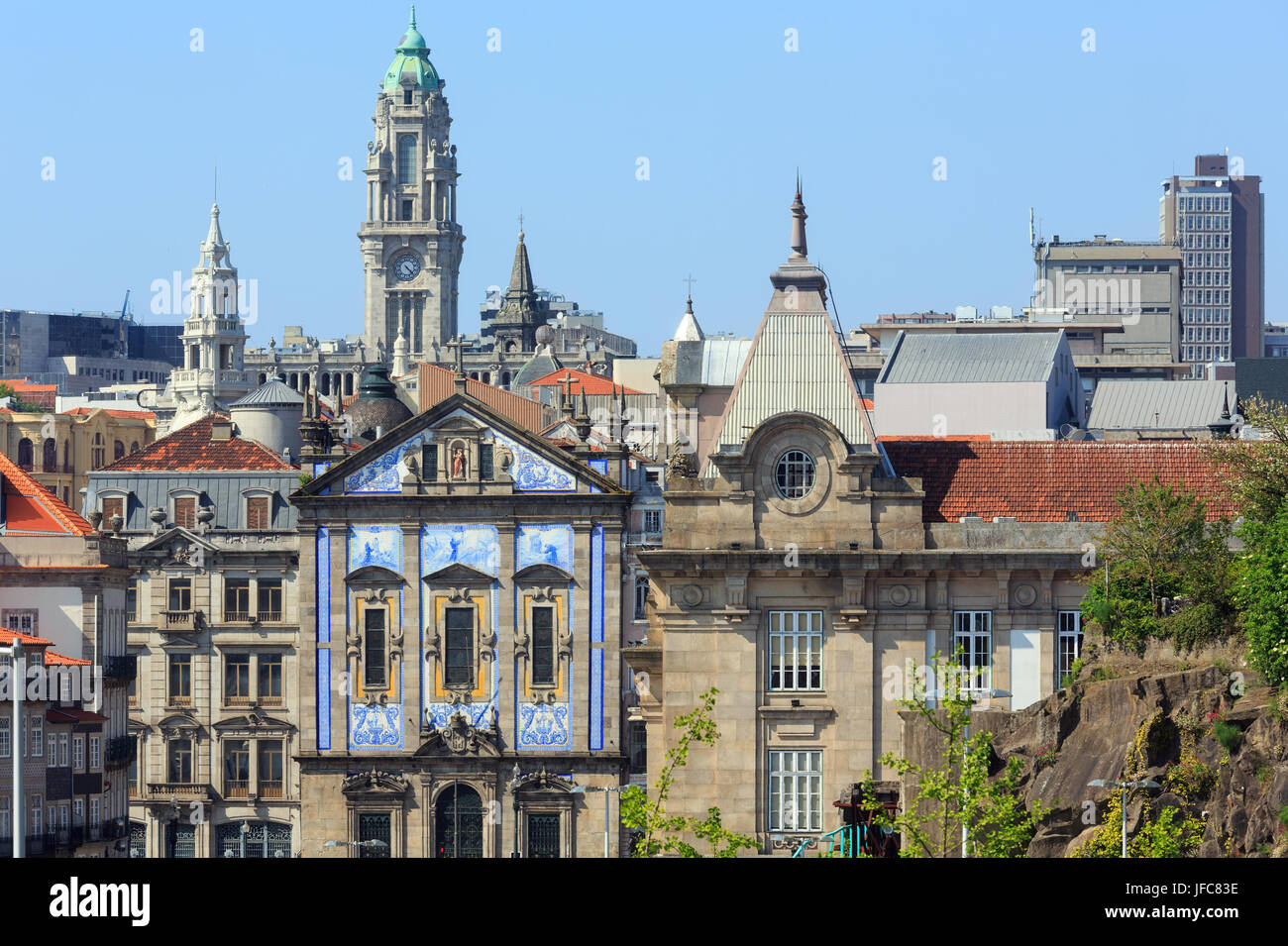 Porto city top view (Portugal Stock Photo - Alamy