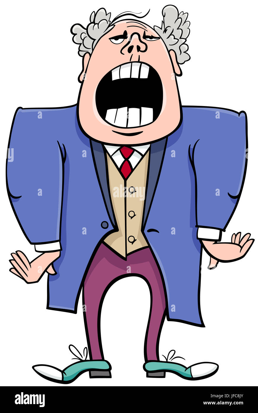 Singer opera cartoon hi-res stock photography and images - Alamy