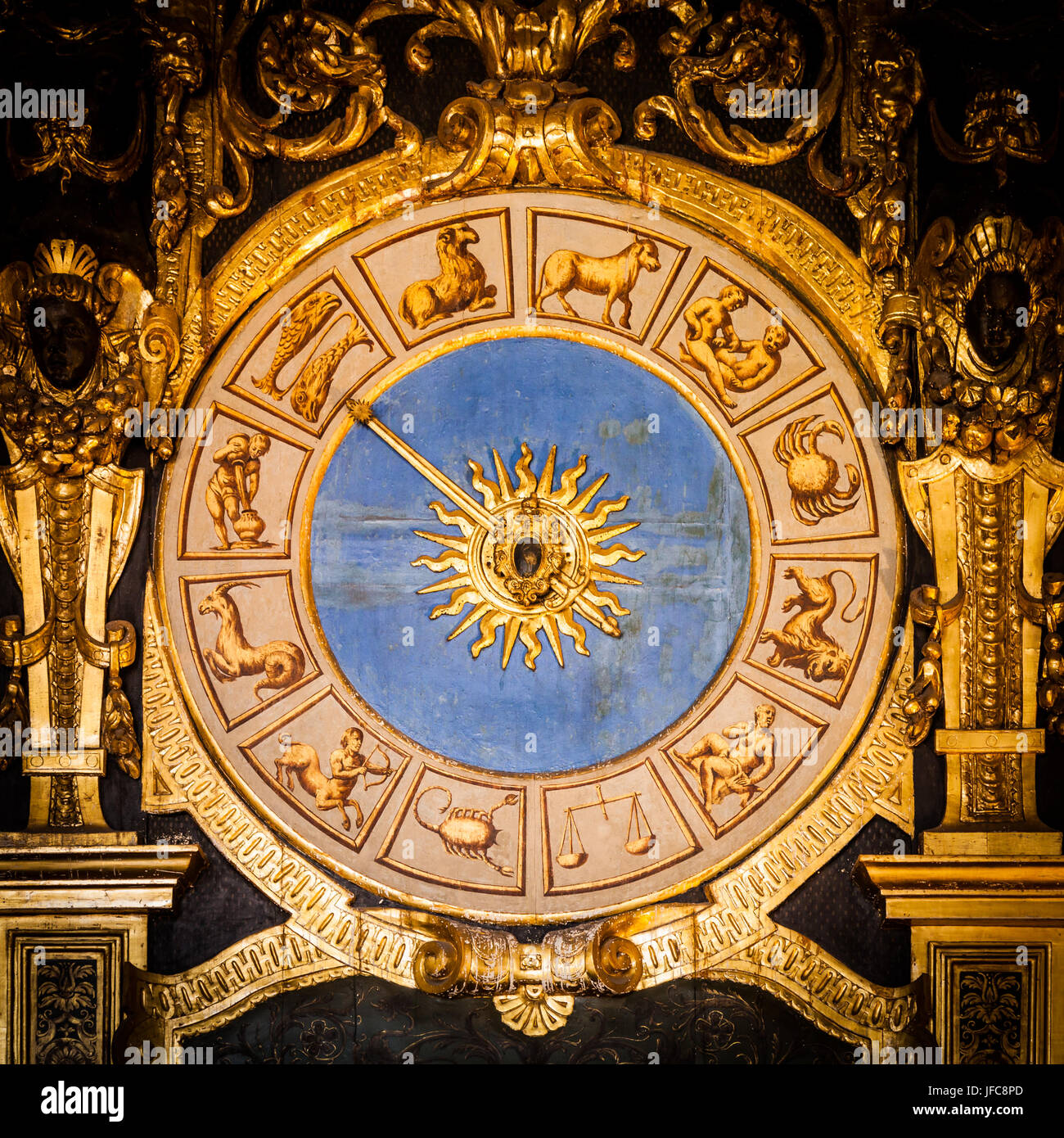 Astronomical Clock detail Stock Photo - Alamy