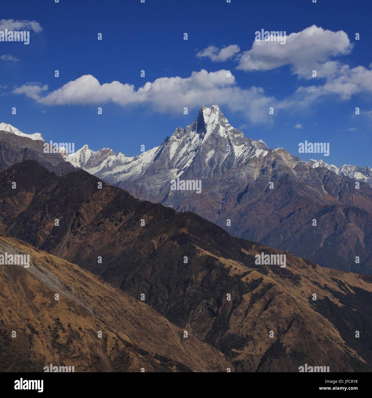 Famous fish tail mountain Machapuchare Stock Photo - Alamy