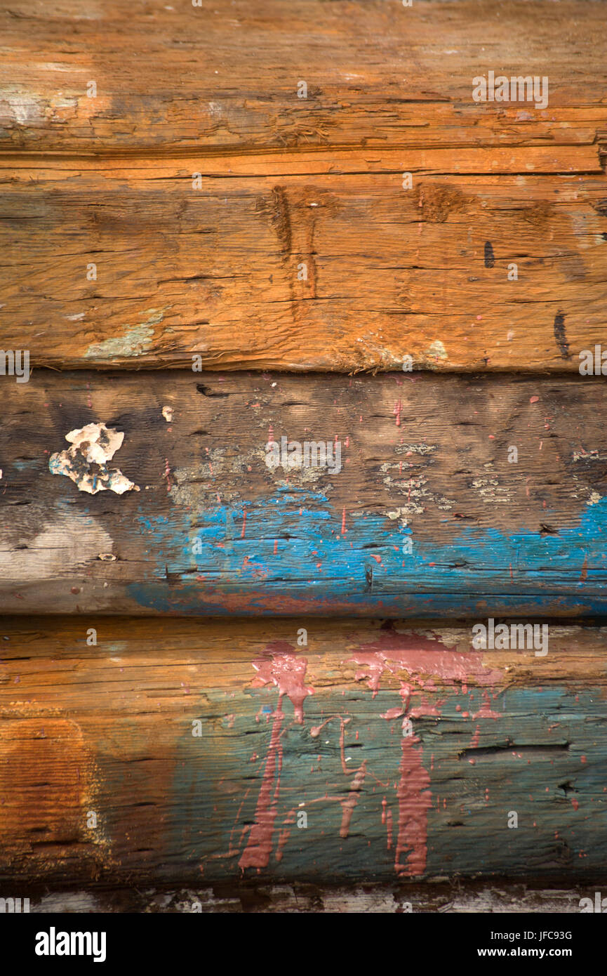 Close up of worn timber, Seahouses, Northumberland Stock Photo - Alamy