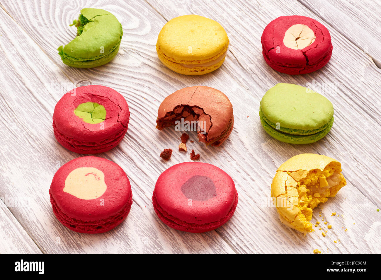 Bite macaroons hi-res stock photography and images - Alamy