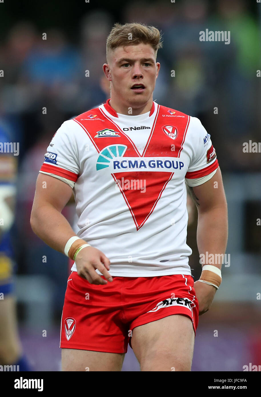 St Helens' Morgan Knowles during the Betfred Super League match at ...
