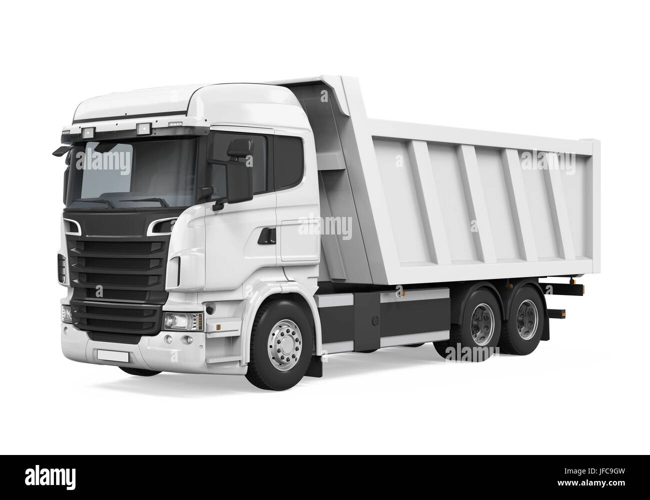 Tipper Dump Truck Isolated Stock Photo - Alamy