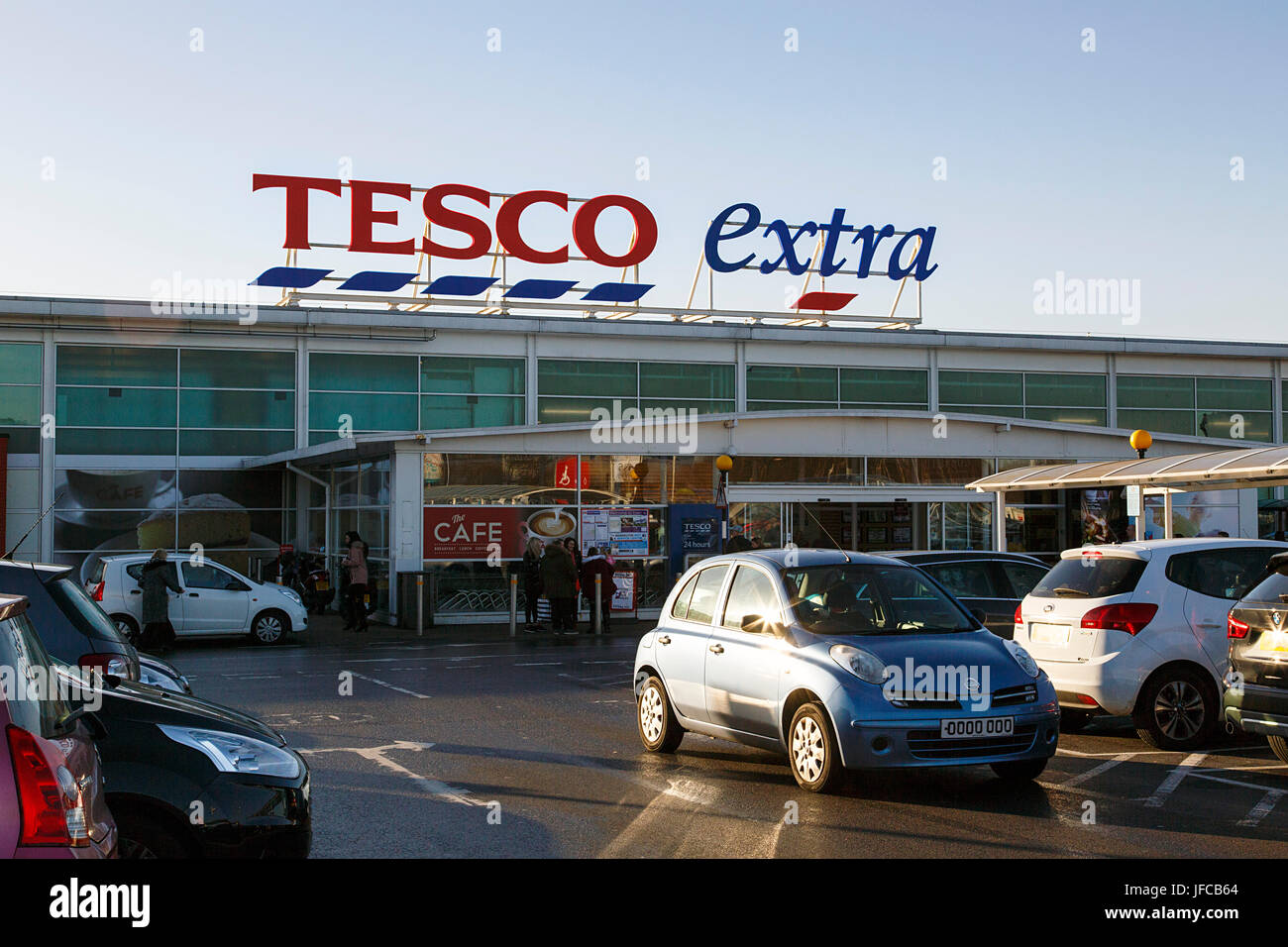 Entrance to tesco extra hi-res stock photography and images - Alamy