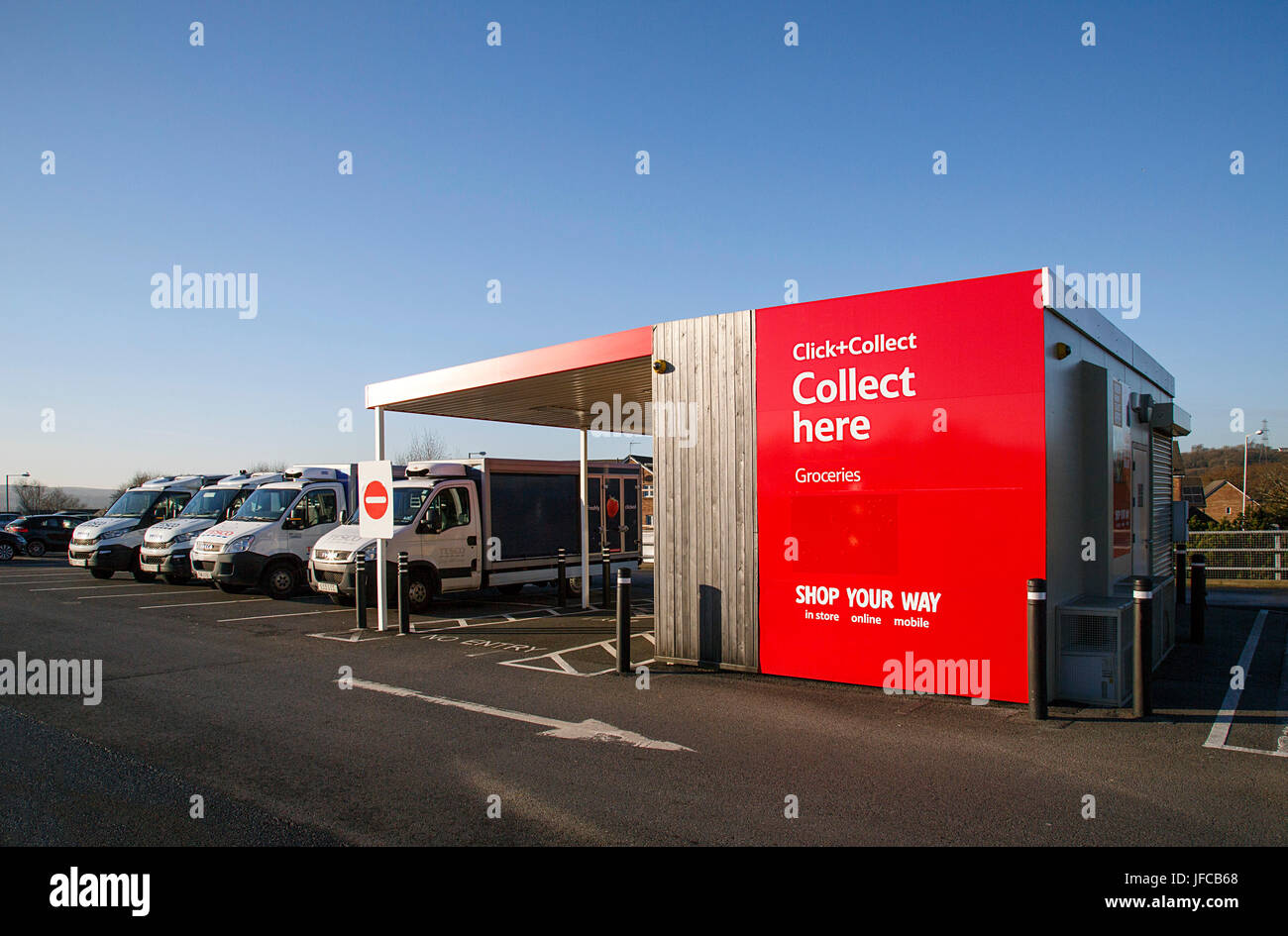 Tesco - Collection Point Stock Photo - Alamy