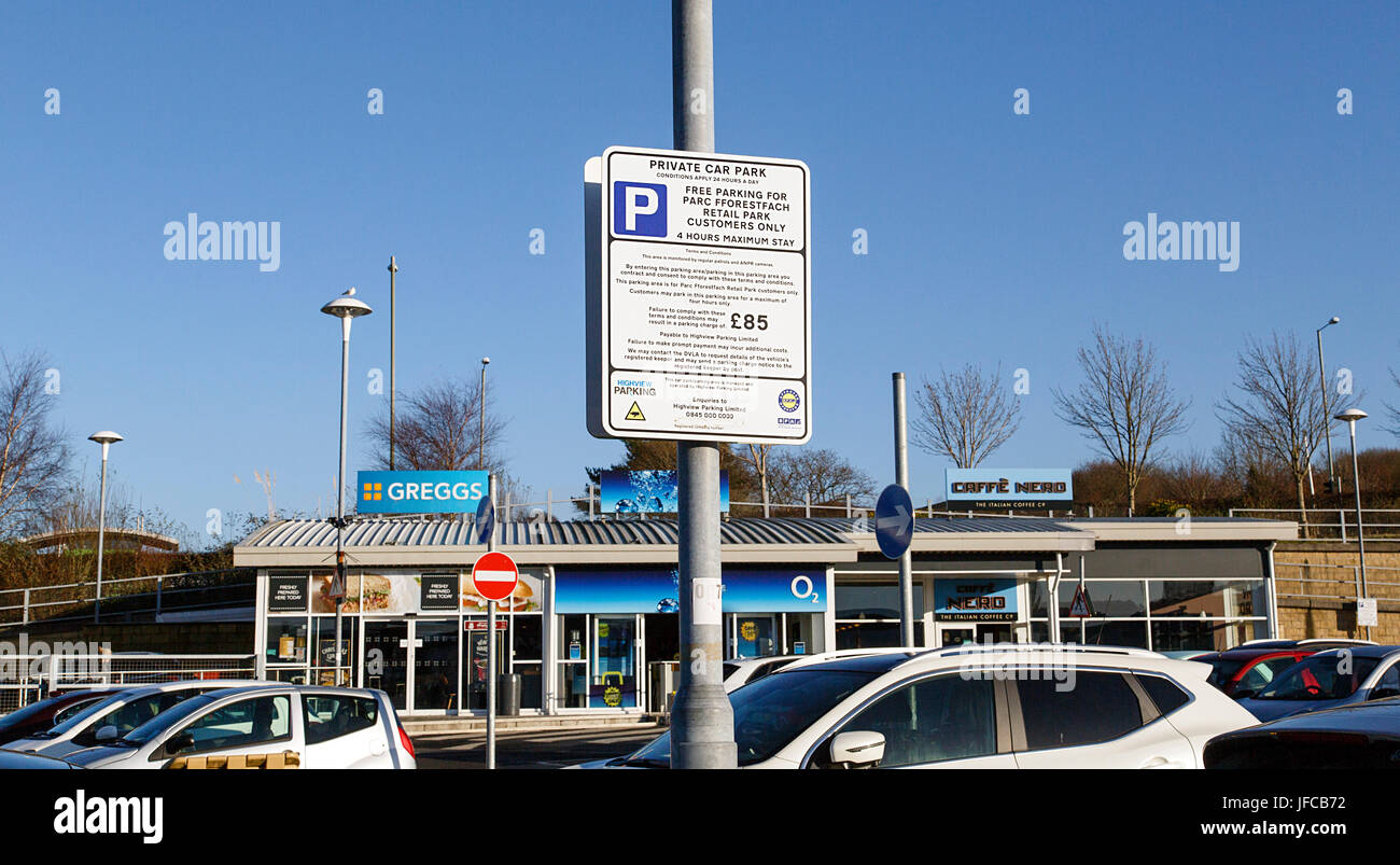 Penalty Notice for overstaying in Car Park Stock Photo - Alamy